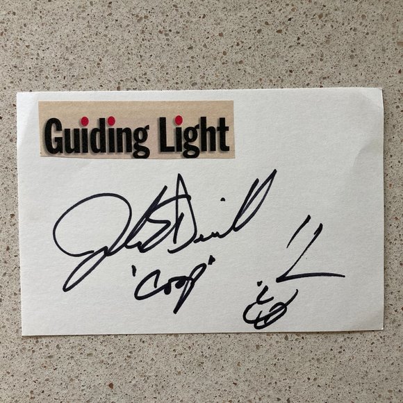 Autograph | Other | John Driscoll Signed Index Card 4x6 Guiding Light ...
